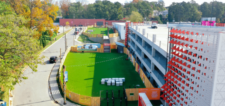 Aerial tour: How Atlanta warehouse redo The Works is evolving - Selig ...